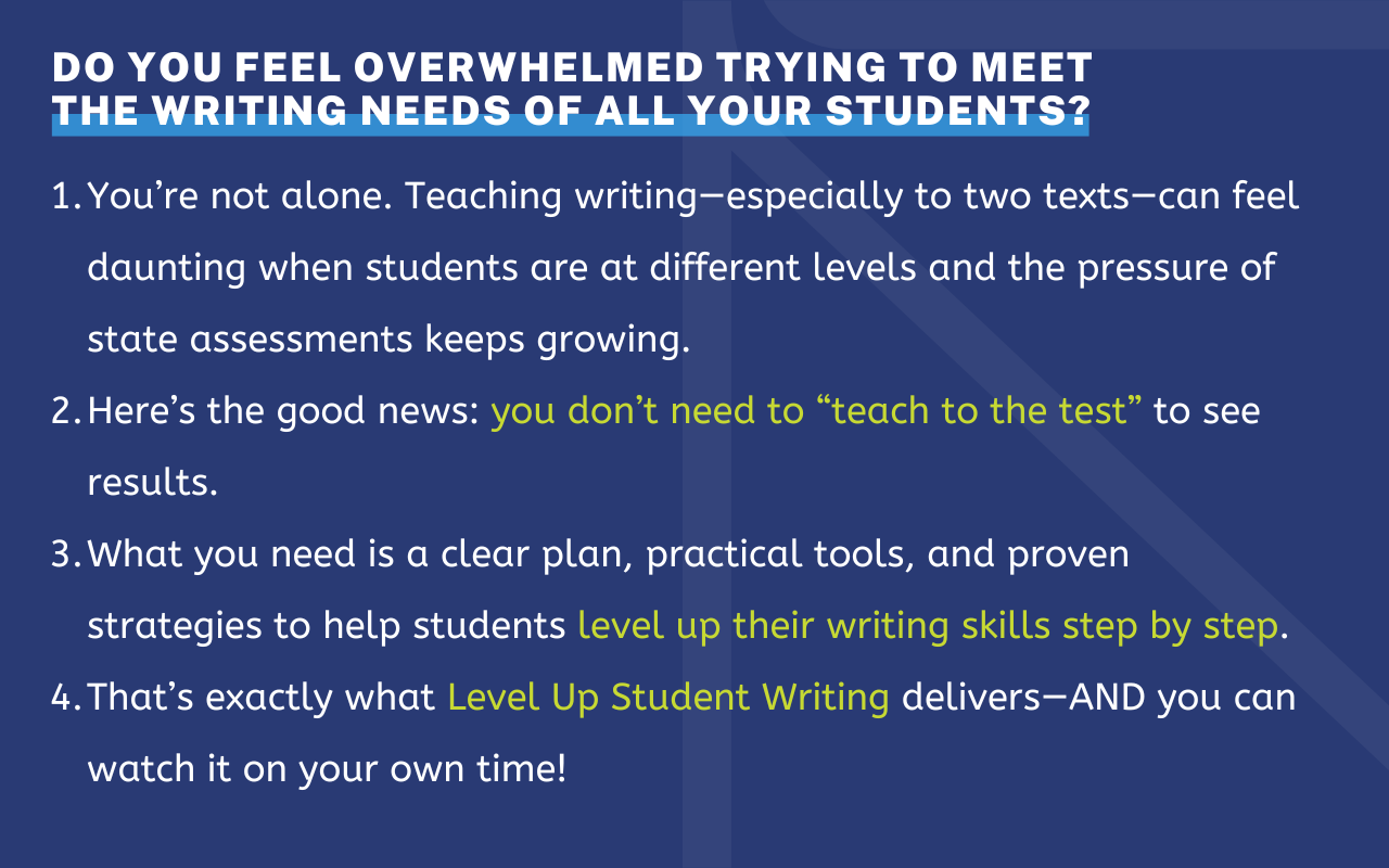 Level Up Writing - STRIVE TLC