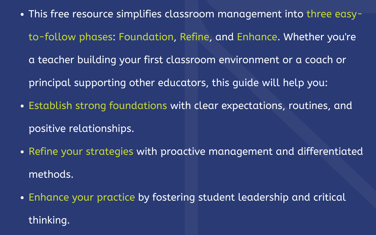 Classroom Management - STRIVE TLC