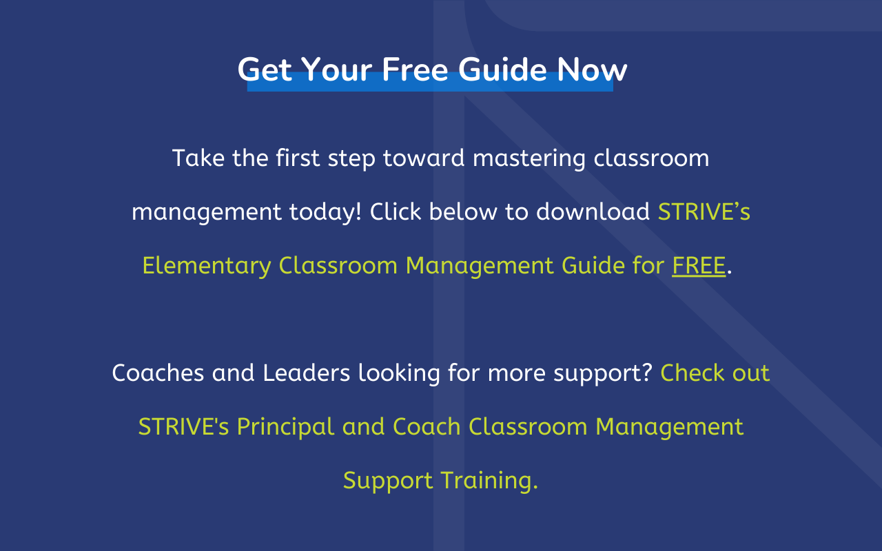 Classroom Management - STRIVE TLC